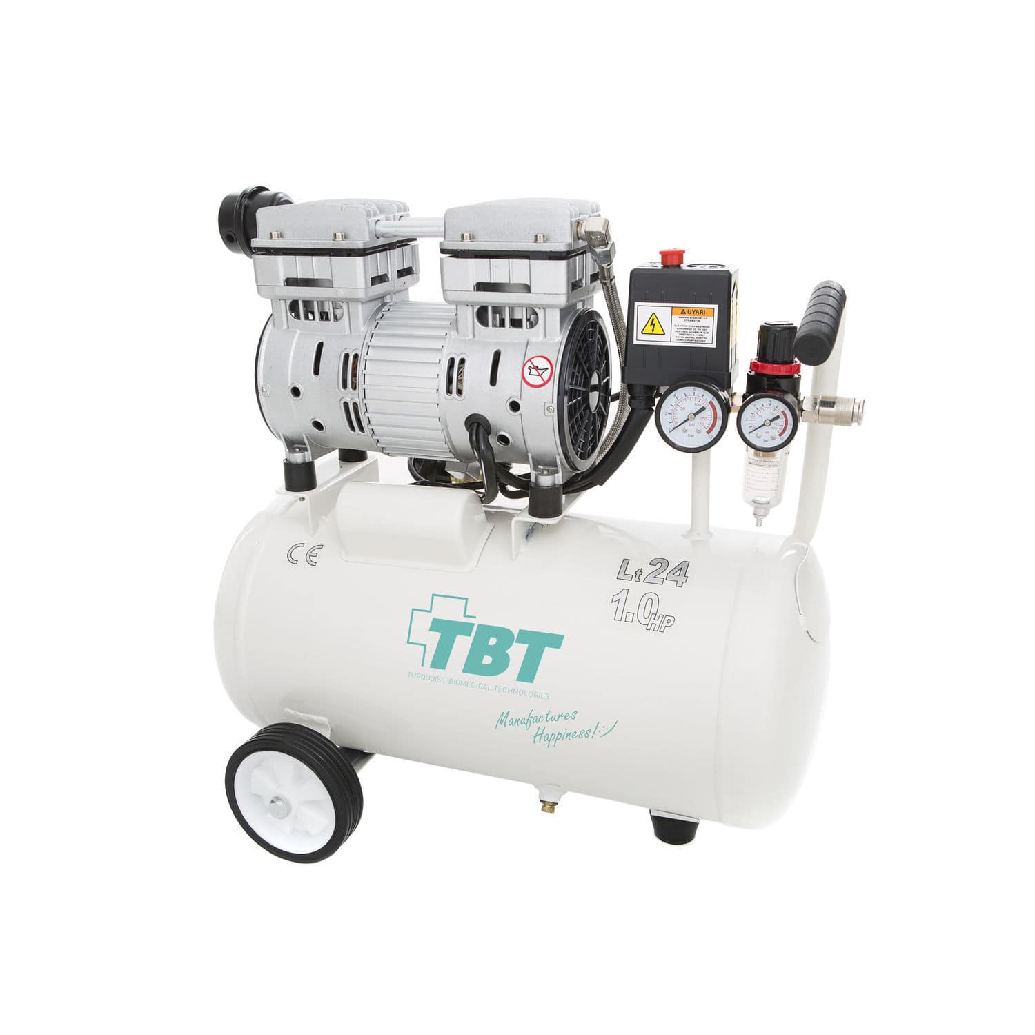 Compressore d'aria per fresa - 519002 - TBT Medical - a pistone / con ...