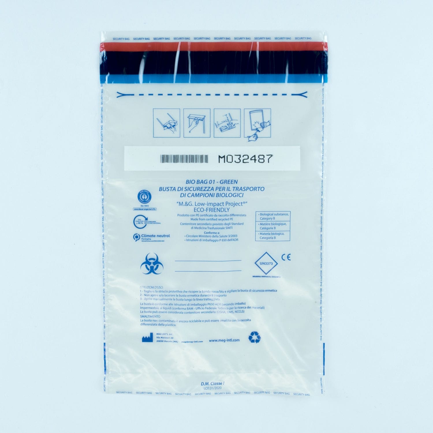 Sacchetto di imballaggio per prodotti pericolosi - 01 GREEN - M.&G. INTL srl - per prodotti ...
