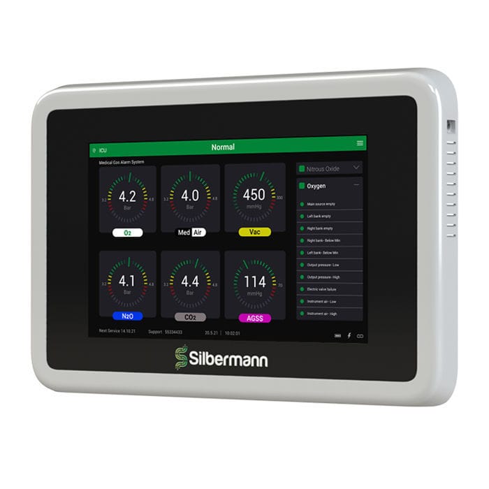 Sistema di allarme per gas medicali - 71825 series - Silbermann ...