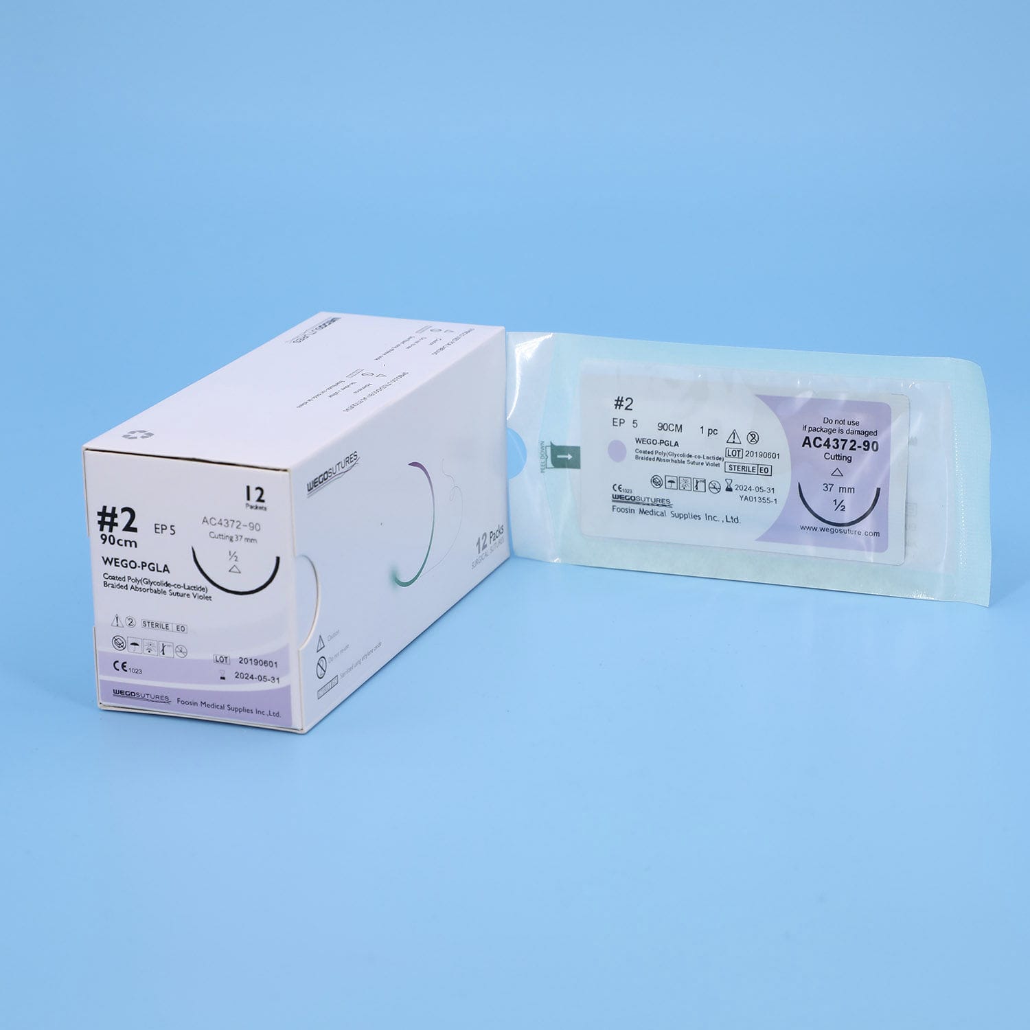 Filo di sutura assorbibile - PGLA - WEGO Medical - per chirurgia ...