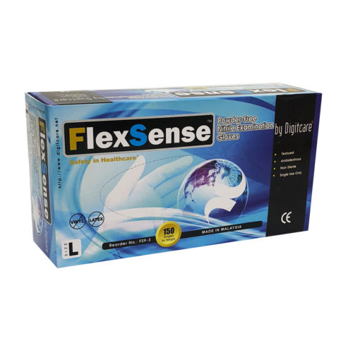 Guanto in nitrile - FlexSense™ - Digitcare Corporation - medico / senza polvere / non sterile