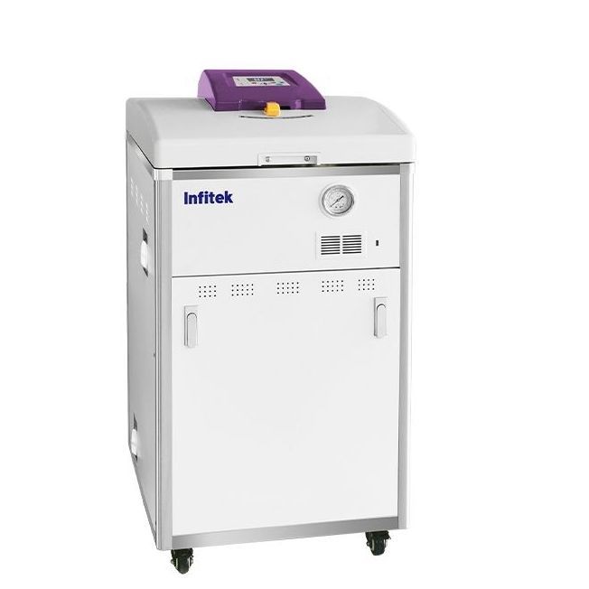 Autoclave medico - STV-FL series - Infitek - a vapore / verticale / con rotelle