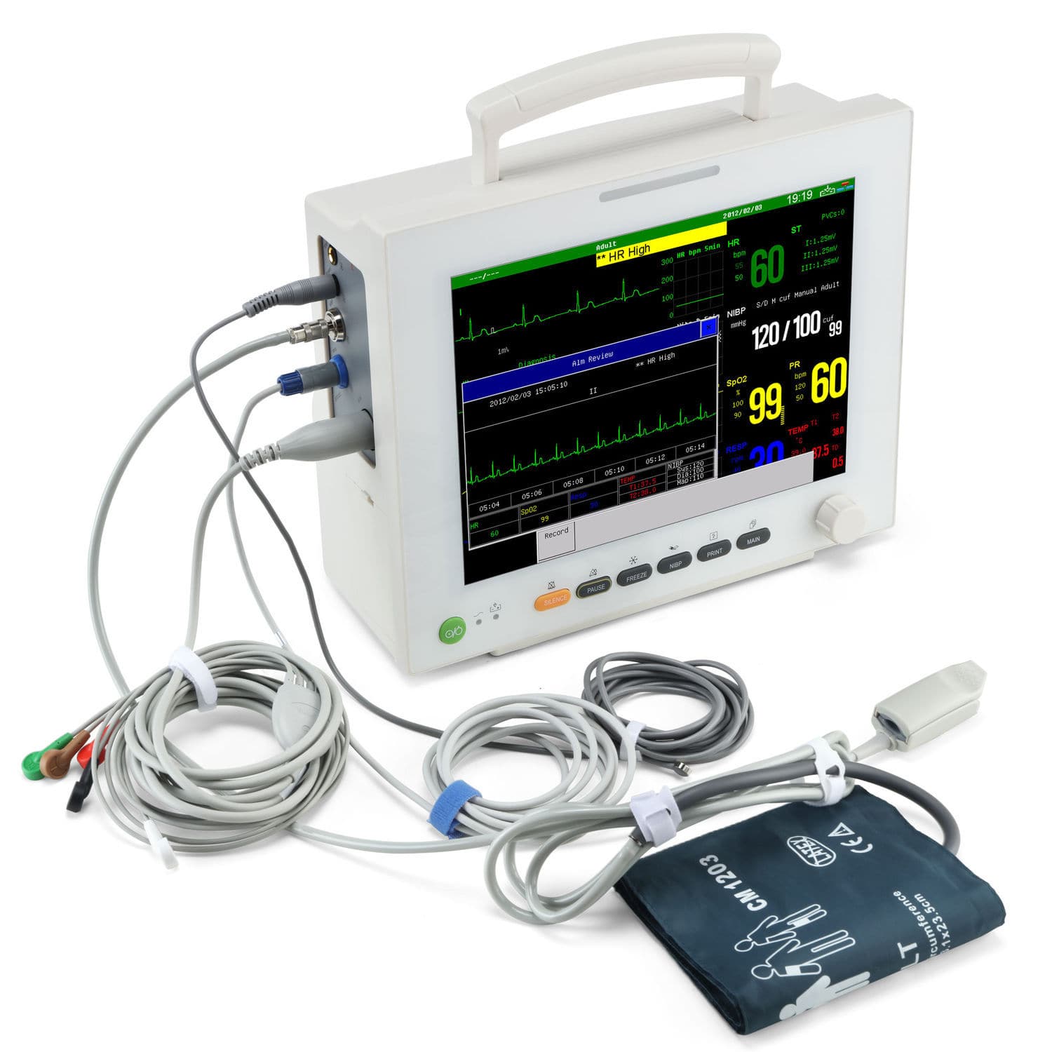 Monitor multiparametrico portatile - SNP9000JA - Fatali Medical - ECG ...
