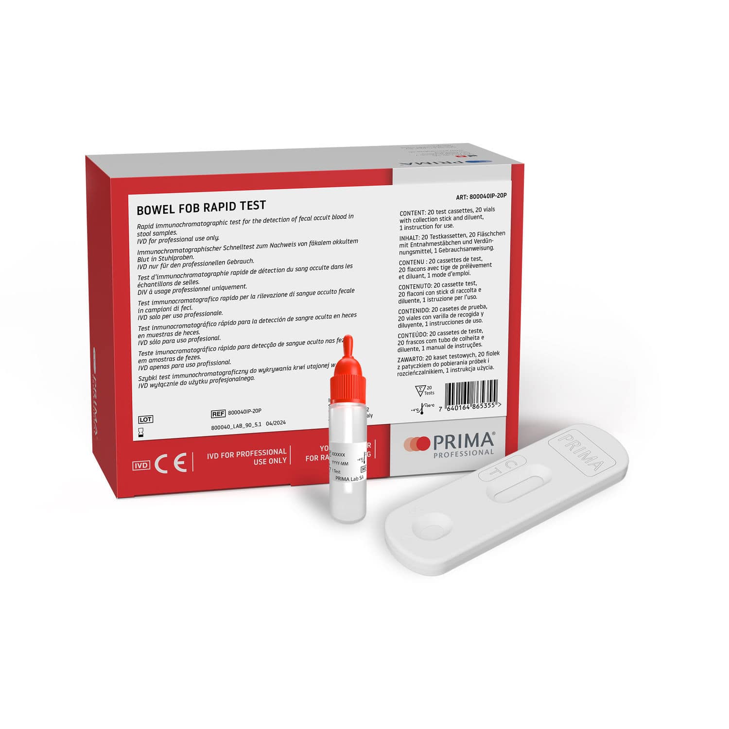 Test rapido di ricerca di sangue occulto nelle feci - 800040IP-20P ...