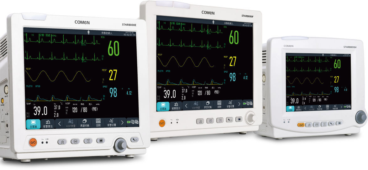 Monitor multiparametrico ECG - STAR8000 series - Comen - RESP / SpO2 / PNI