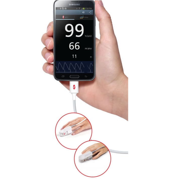 Pulsossimetro palmare - iSpO2® Rx - Masimo - medico / per smartphone ...