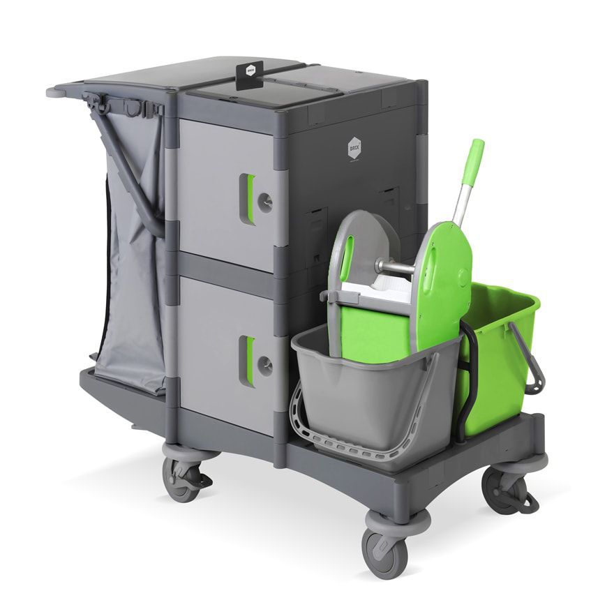 Carrello medico - BRIX SCHOOL - IPC - di pulizia / con secchio / con porta