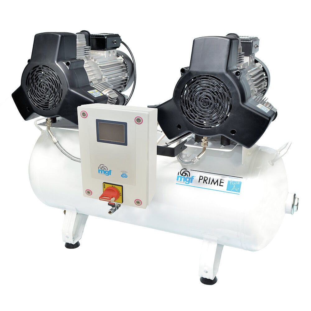 Compressore d'aria medico - 100/50 TANDEM PRIME S IOT - MGF Compressors ...