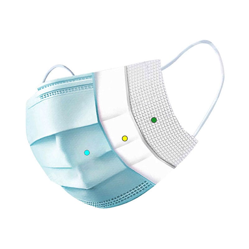 Mascherina chirurgica per adulti - QJ Medical - celeste / monouso / in ...