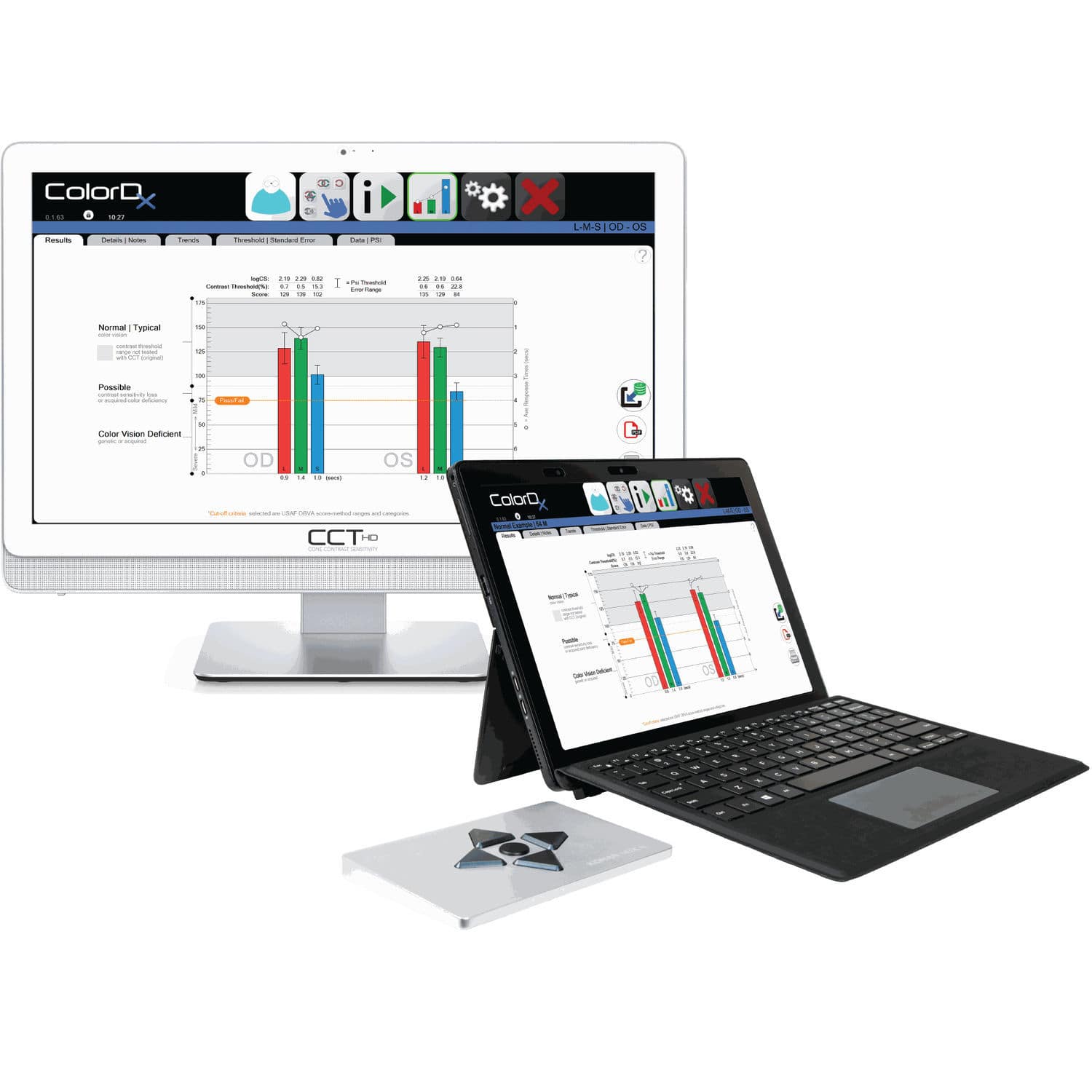 Applicazione iOS diagnostica - ColorDx® CCT HD® - Konan Medical USA ...