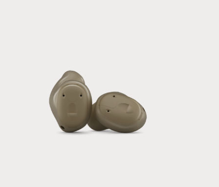 Audioprotesi ITC - Evoke XP - Widex - wireless / marrone / beige