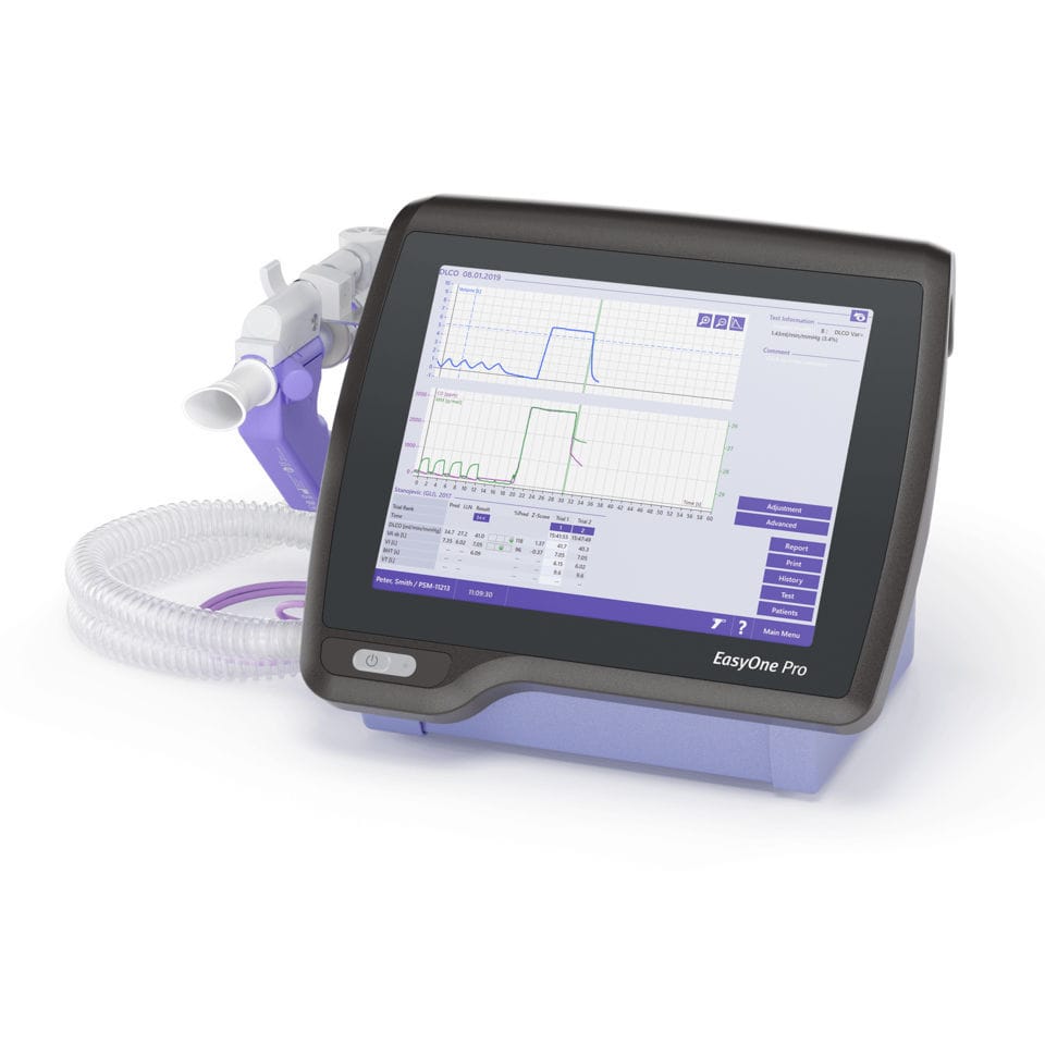 Sistema PFT DLCO - EasyOne Pro® - ndd Medical Technologies - VEMS / CPT ...