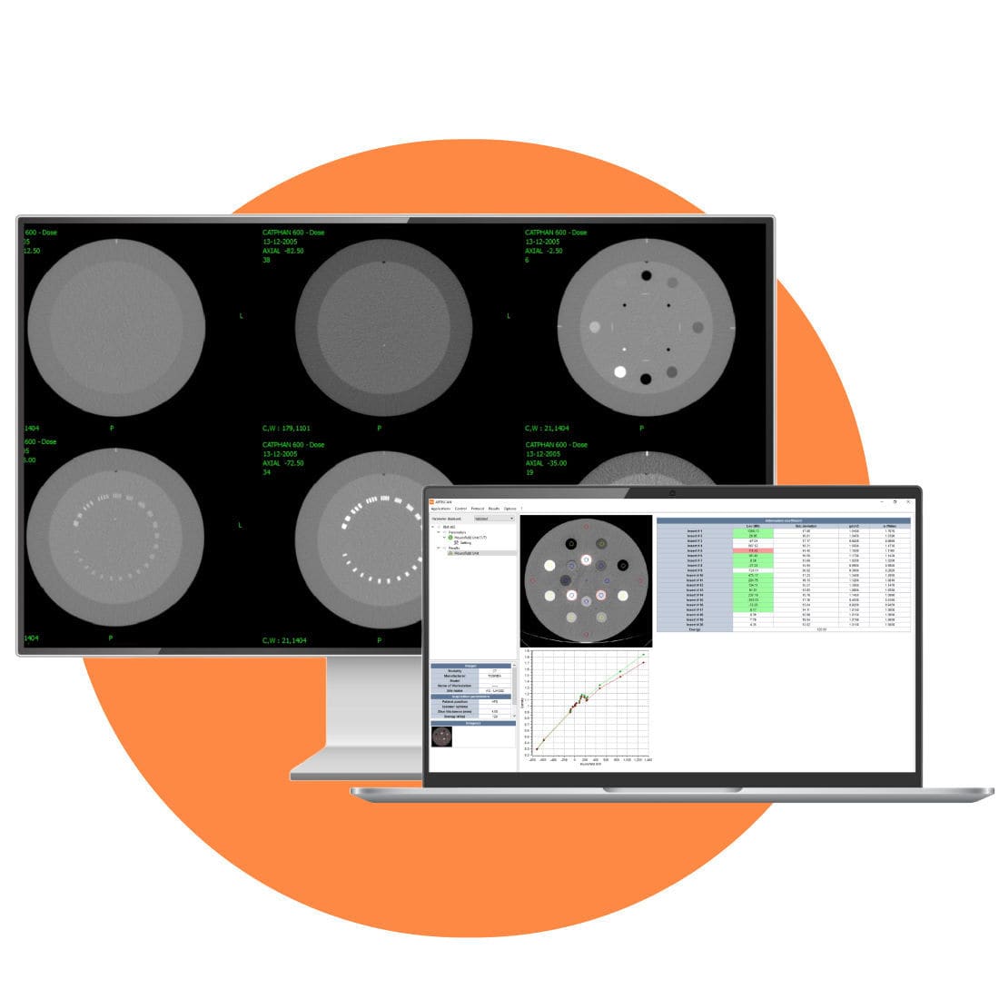 Modulo software per tomografia computerizzata - Full CT QA - AQUILAB ...