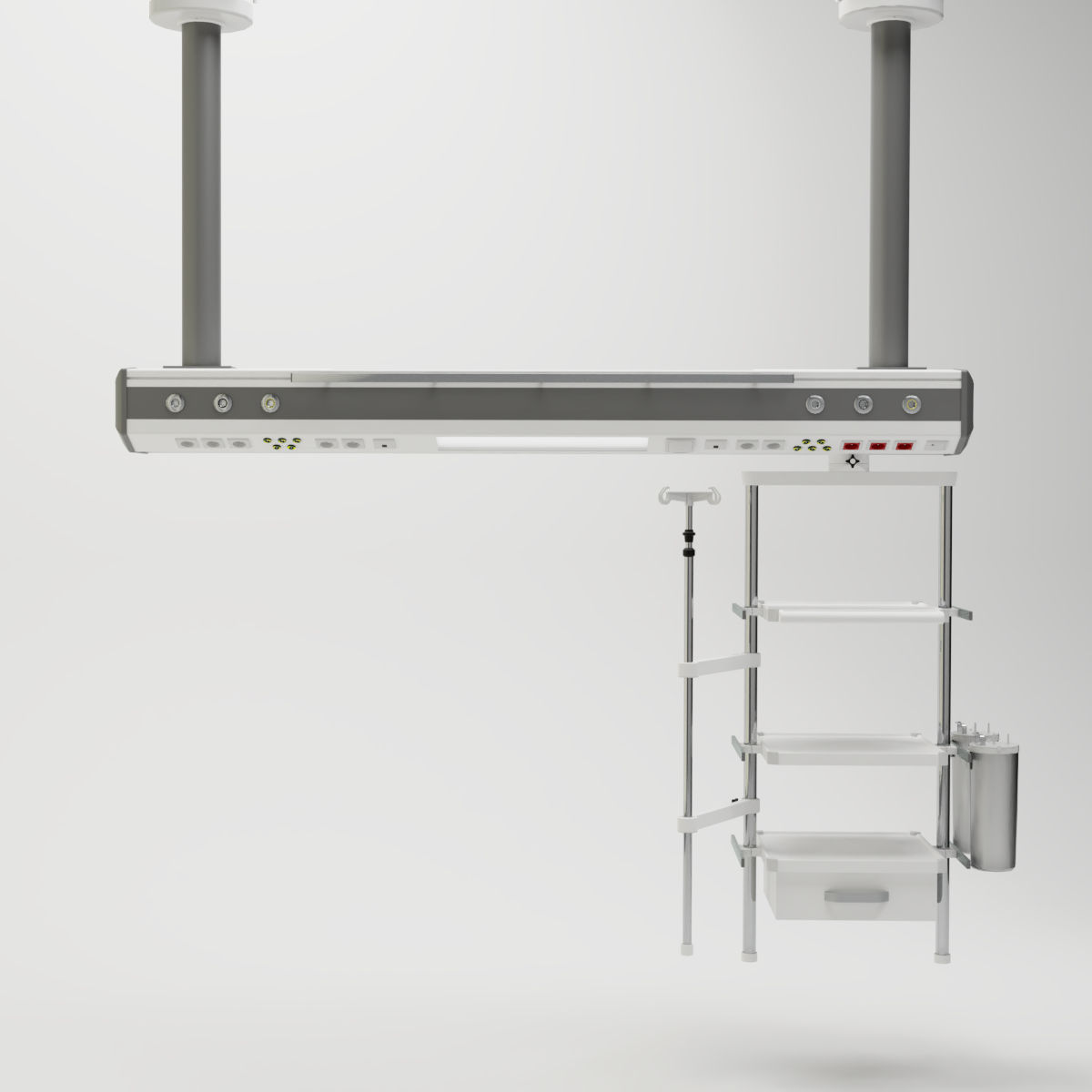 Trave tecnica - CAROcare - INMED S.A. - a soffitto / per terapia intensiva / fisso